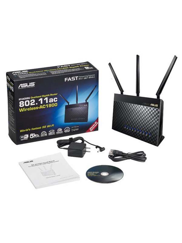 ASUS RT-AC68U AC1900 Dual Band Gigabit WiFi Router | RT-AC68U